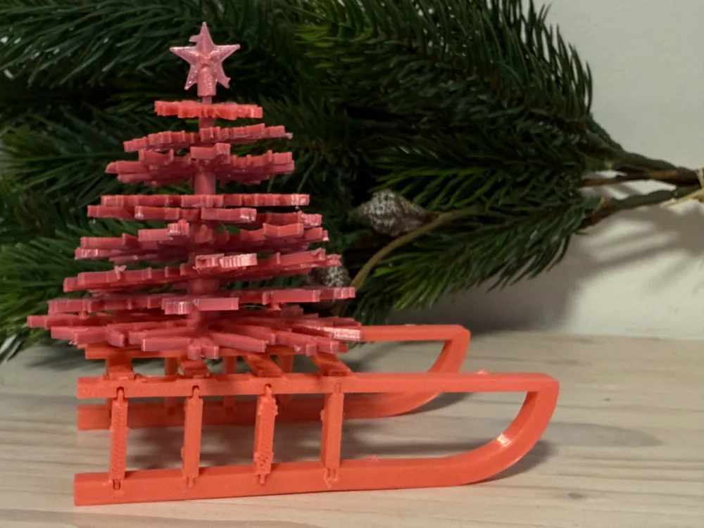 Christmas Sled Kitcard - Free 3D Print Model - MakerWorld