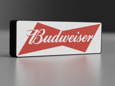 Budweiser Light Box by PrintManufakturMakerWorld: Download Free 3D Models