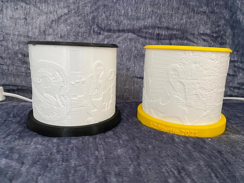 Lithophane lamp (round lamp) by Pitu - MakerWorld