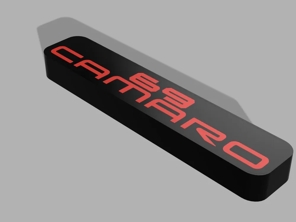 69 Camaro LED Lightbox Sign by Fast3D - MakerWorld