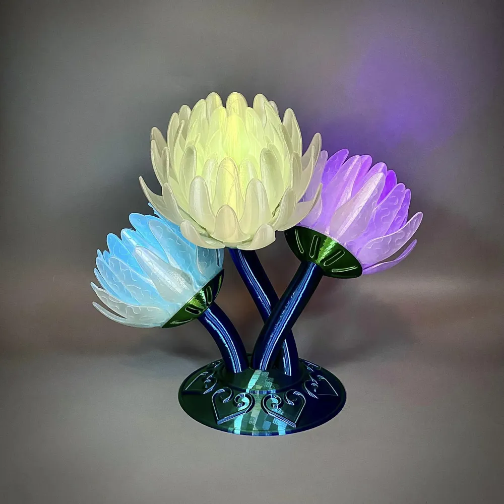 Lotus Lamp by Chris Bobo MakerWorld: Download Free 3D Models
