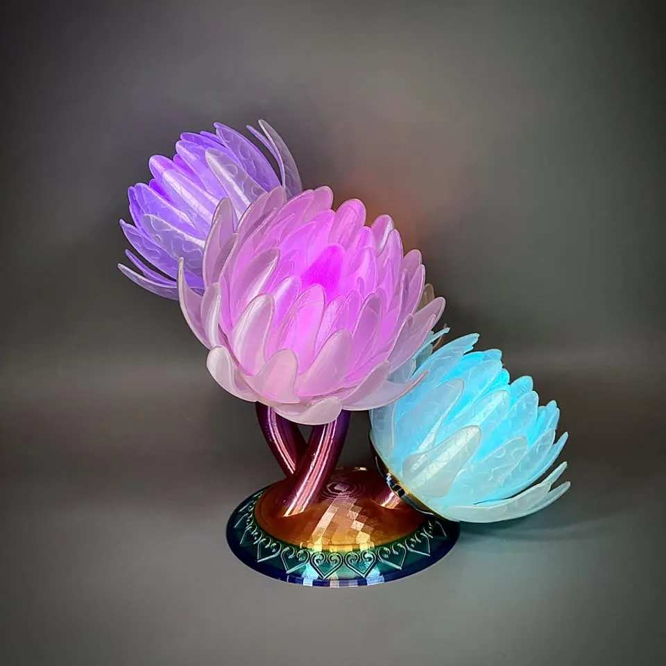 Lotus Lamp - Free 3D Print Model - MakerWorld