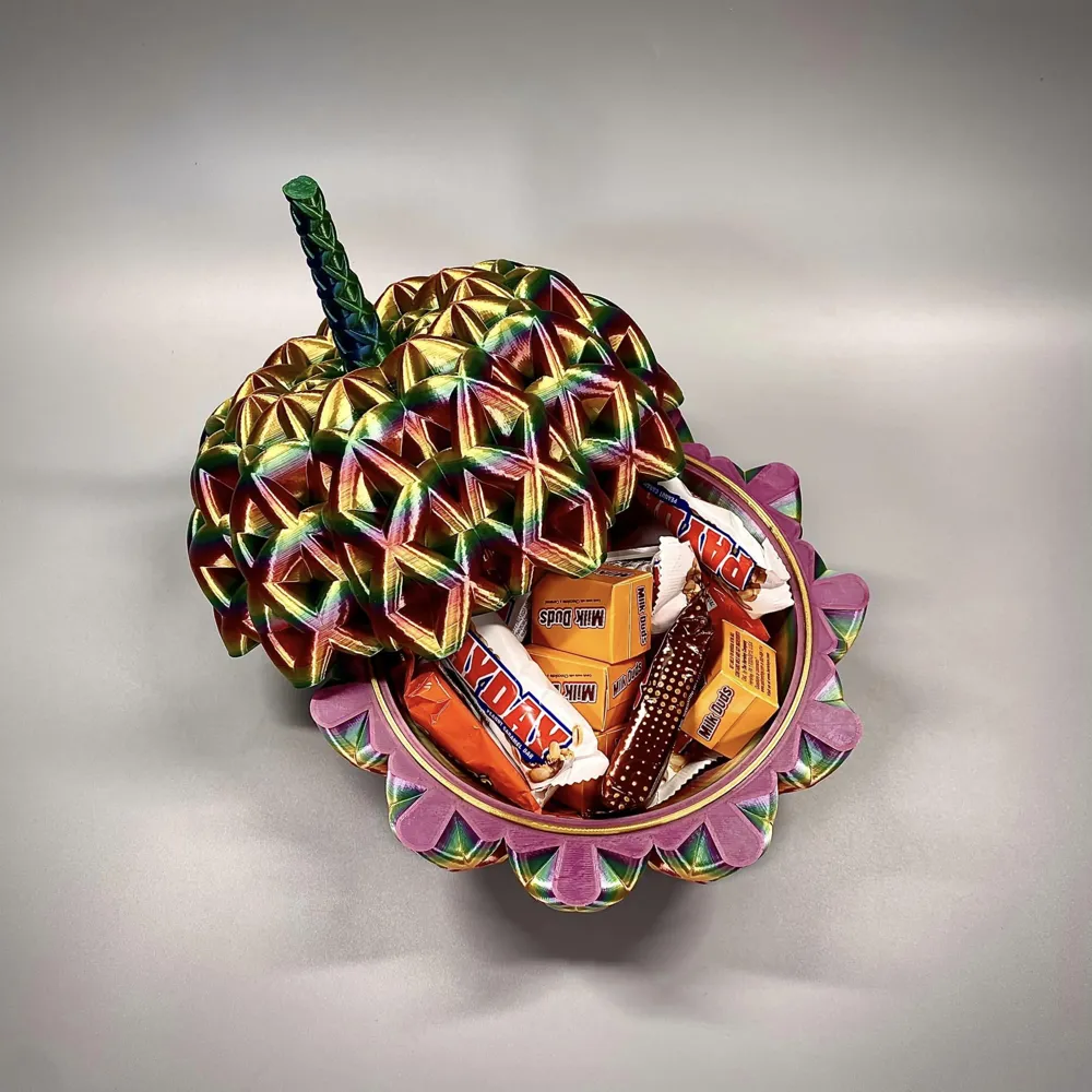 Pumpkin Candy Bowl by Chris Bobo MakerWorld: Download Free 3D Models