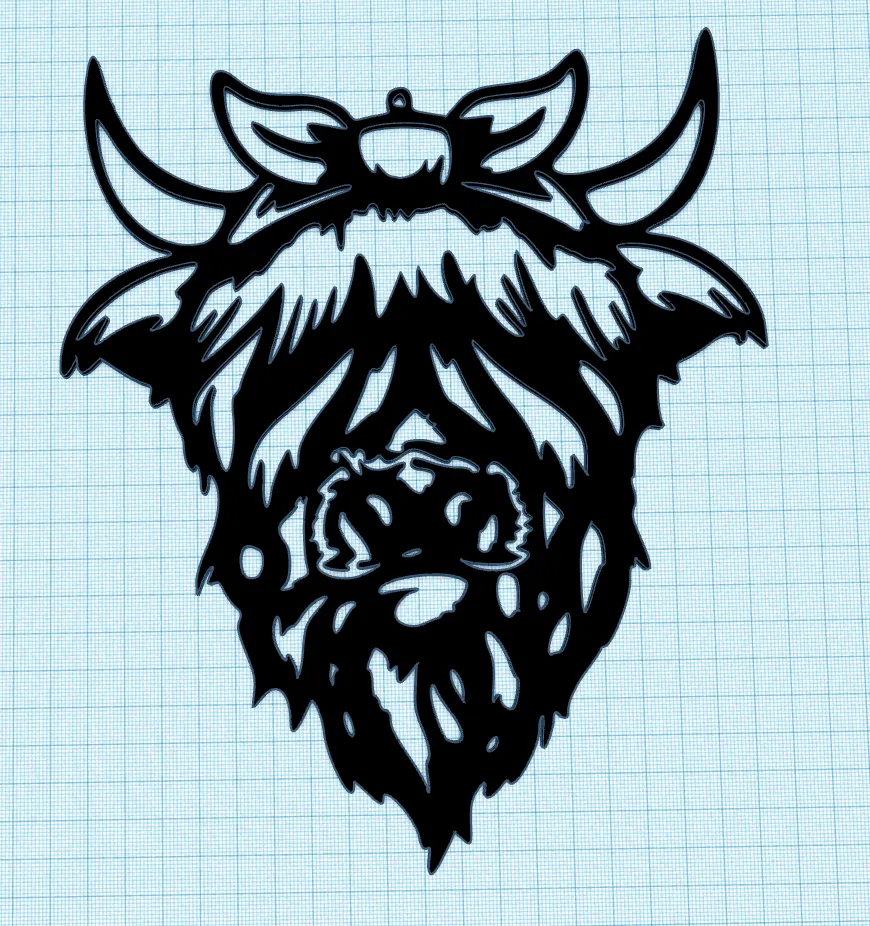 Scottish Highland Cow Female by Richard MakerWorld: Download Free 3D Models