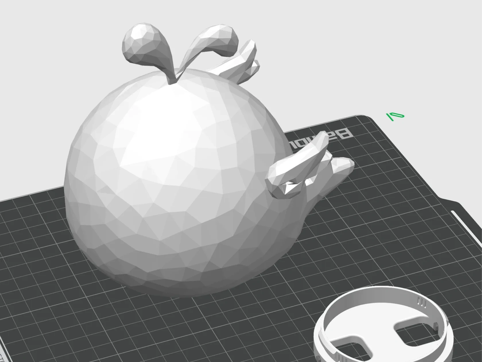 Angel Whale Nightlight (Low Poly) - Tujhu 001 by 路西 - MakerWorld