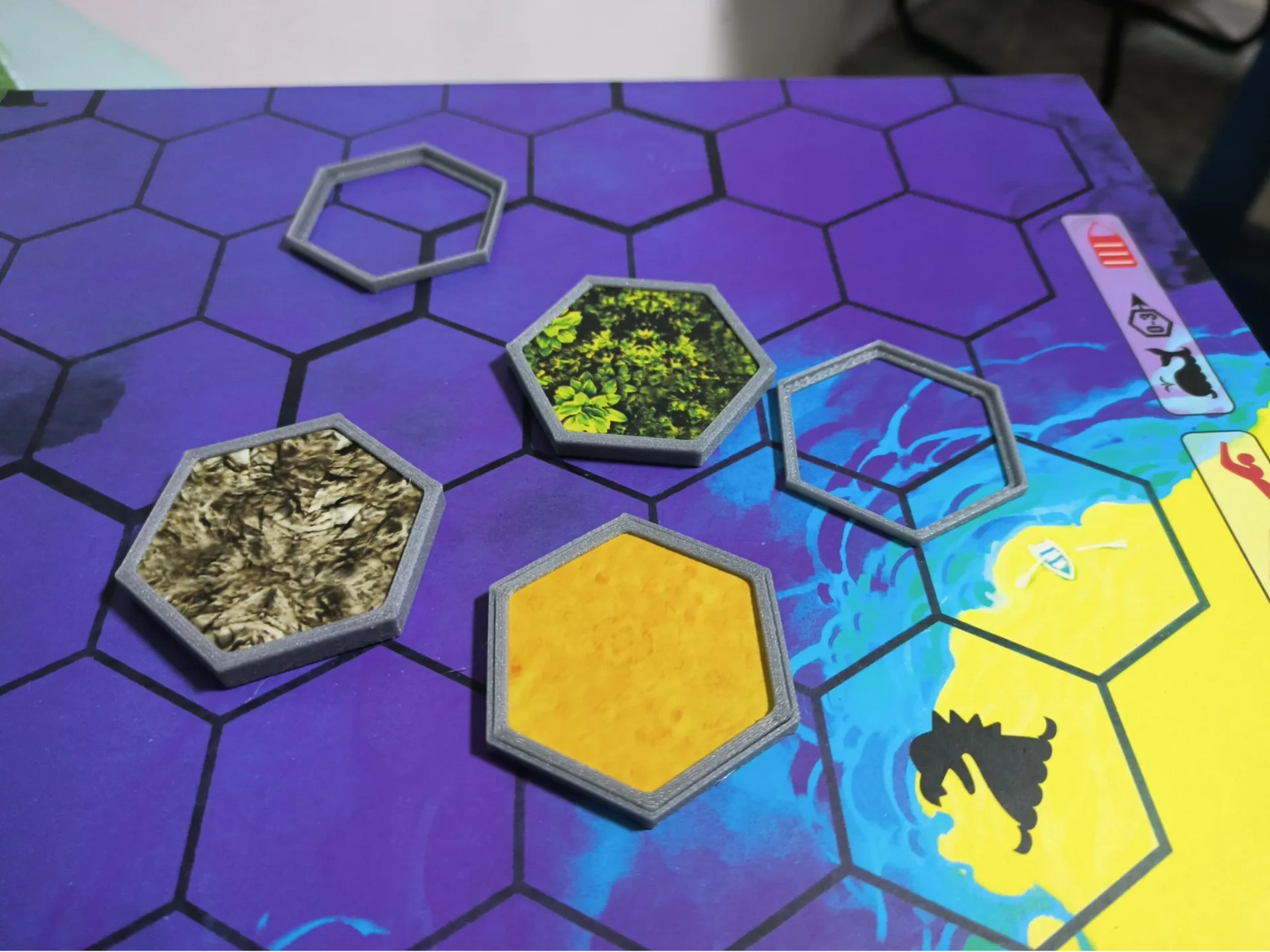 Escape from Atlantis Board Game Hexagonal Token Protective Case by ...