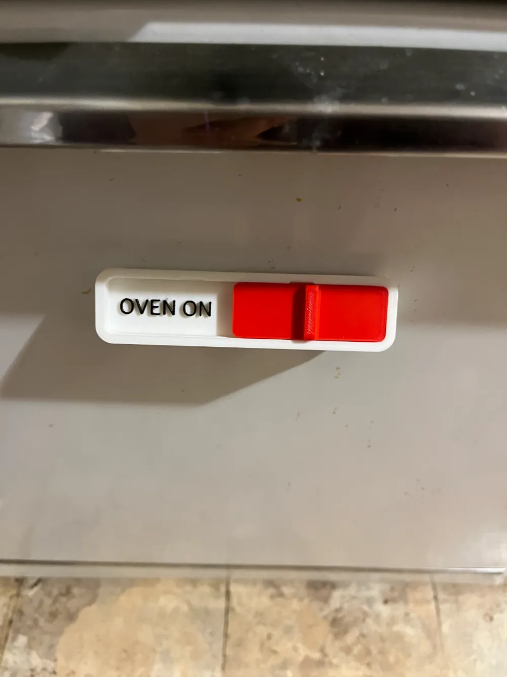 Oven Reminder On/Off Slider Magnet Remixed by Joules Ohms - MakerWorld