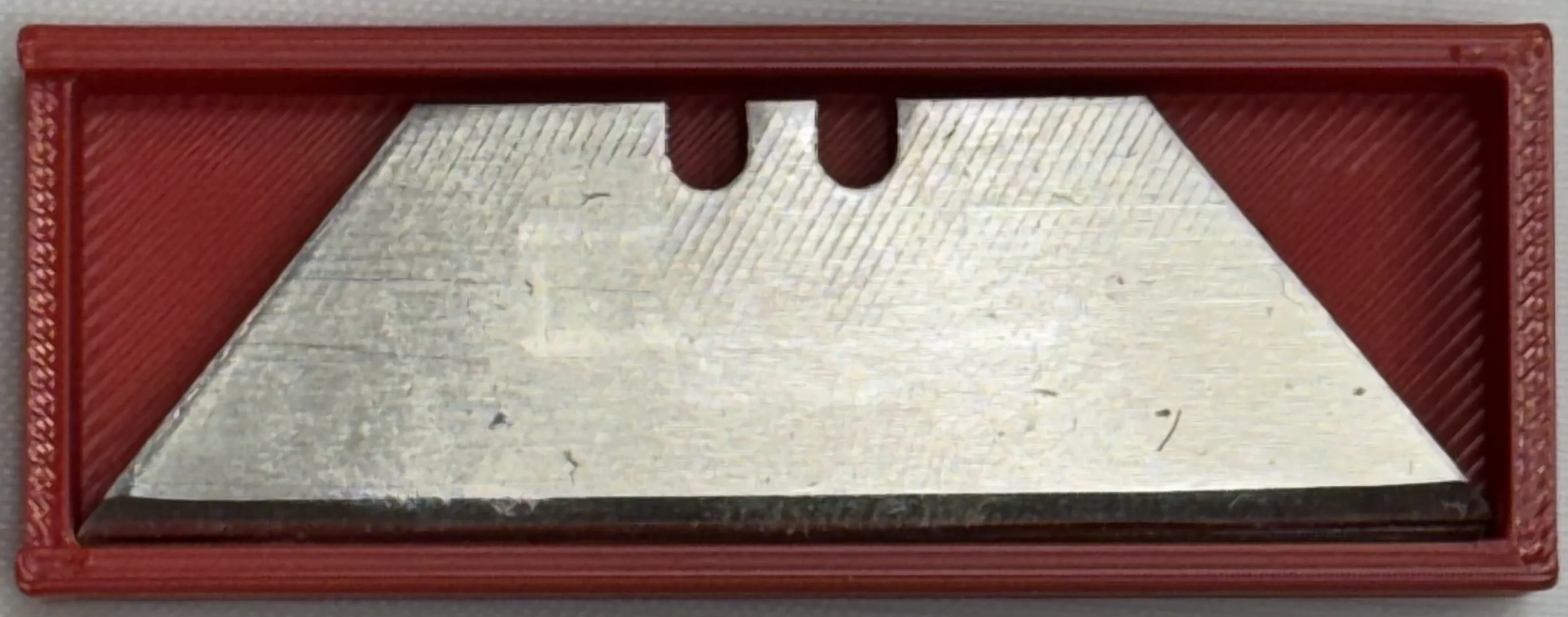 Utility Knife Blade Box with Sliding Lid V2 by miroben - MakerWorld