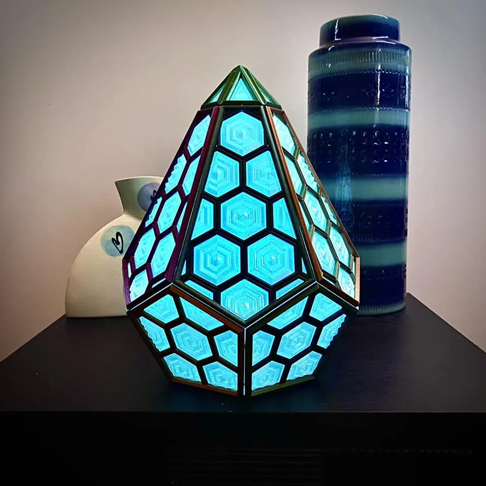 Hex Lamp by Chris Bobo MakerWorld: Download Free 3D Models