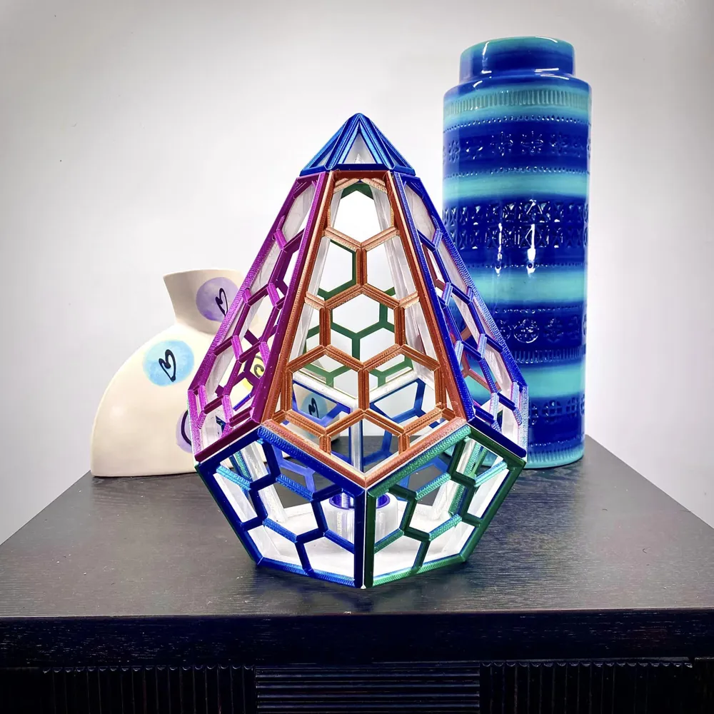 Hex Lamp by Chris Bobo MakerWorld: Download Free 3D Models