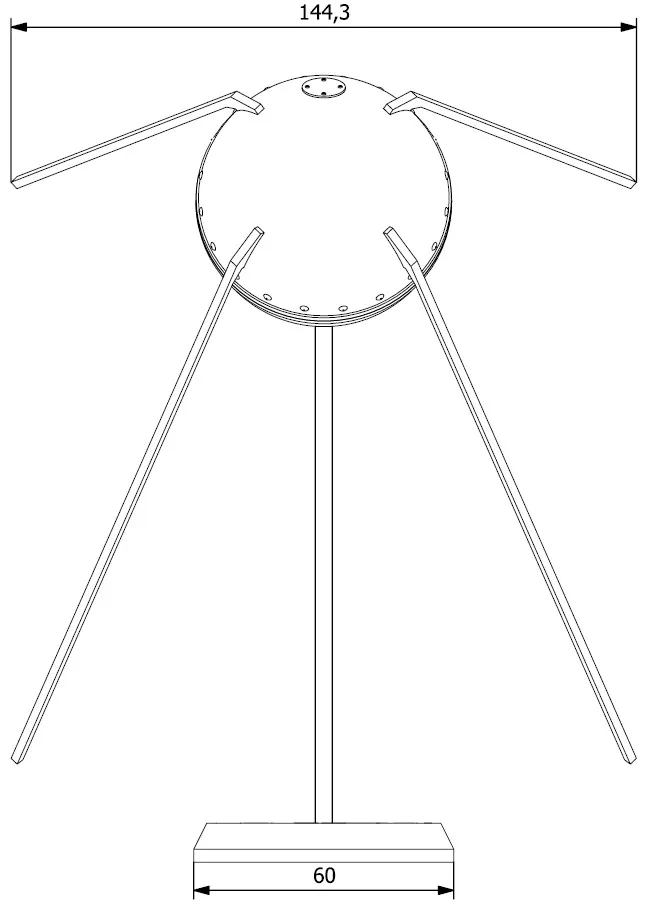 Sputnik 1 Desktop Model - Free 3D Print Model - MakerWorld