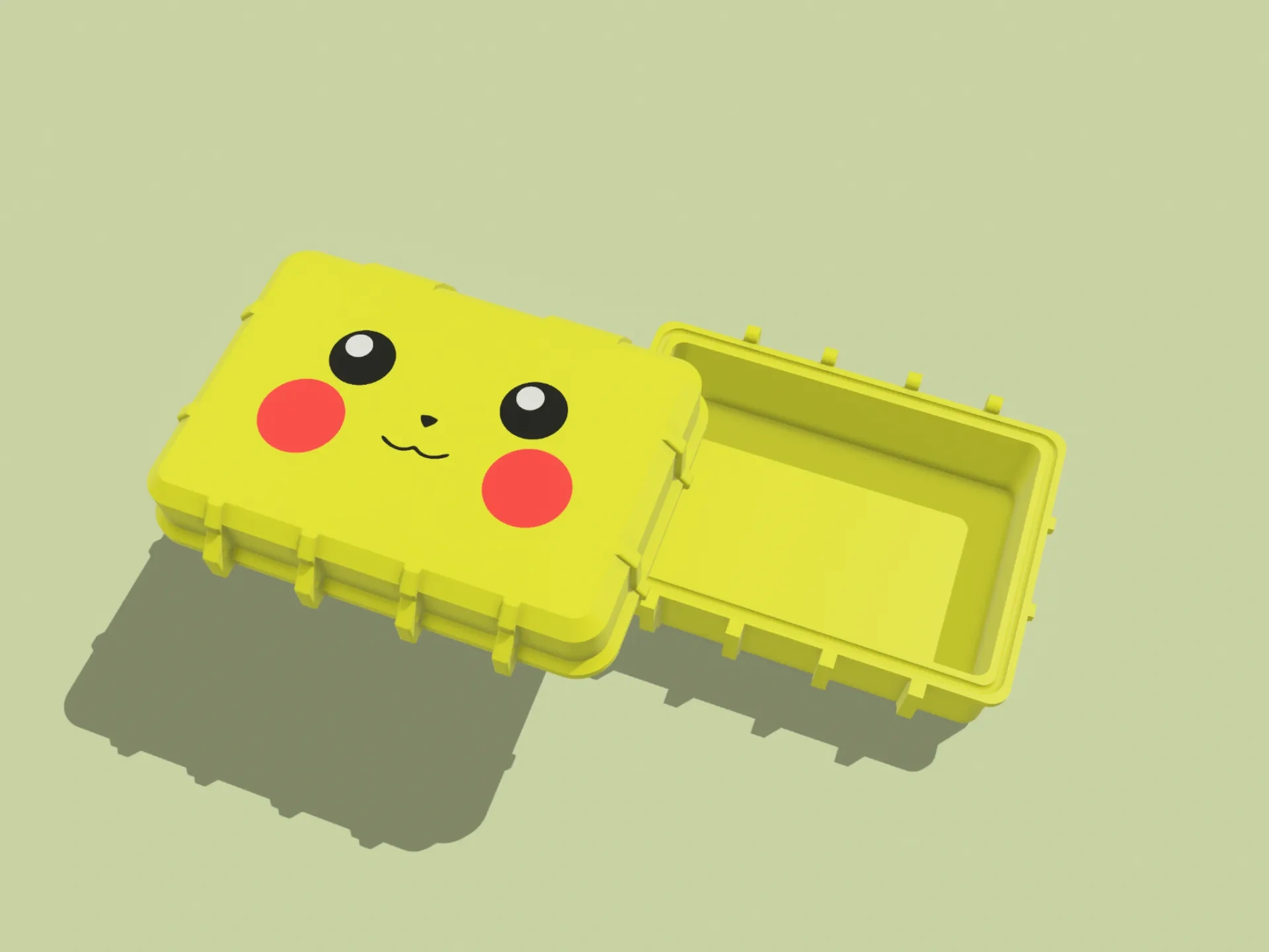 Storage Box Pikachu Empty Box by 毒蛇帮虎叔 - MakerWorld