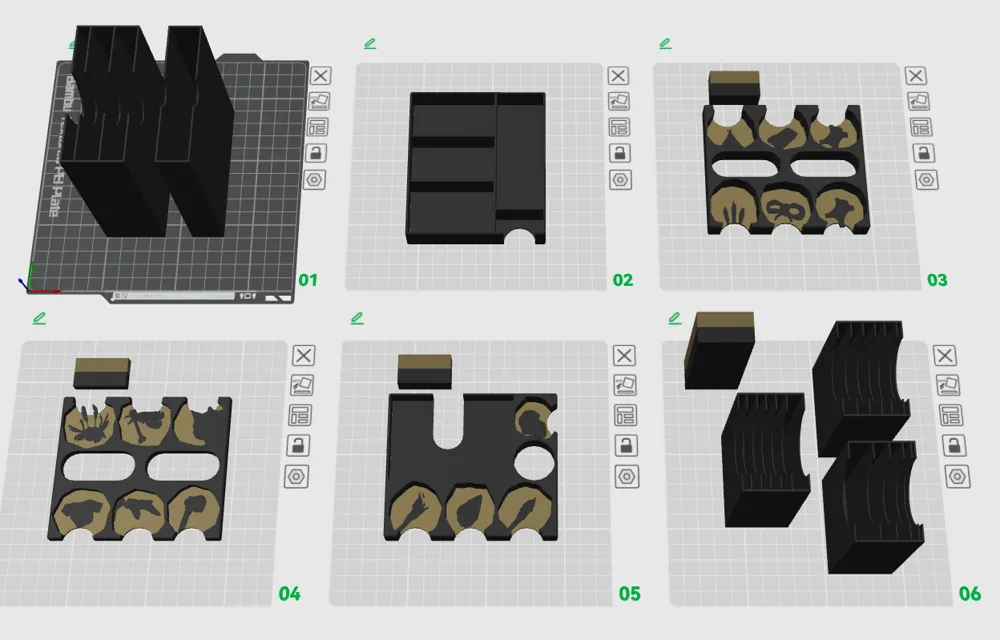 Paleo organizer - card and token holders + boxes Remixed by ...