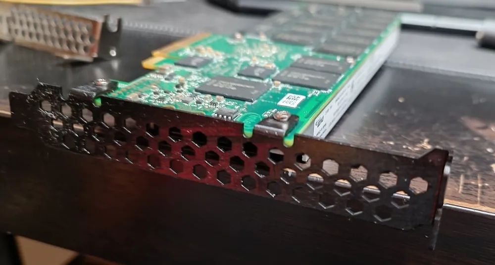 PCIe full height bracket exagonal pattern Remixed by TheGrandUi ...