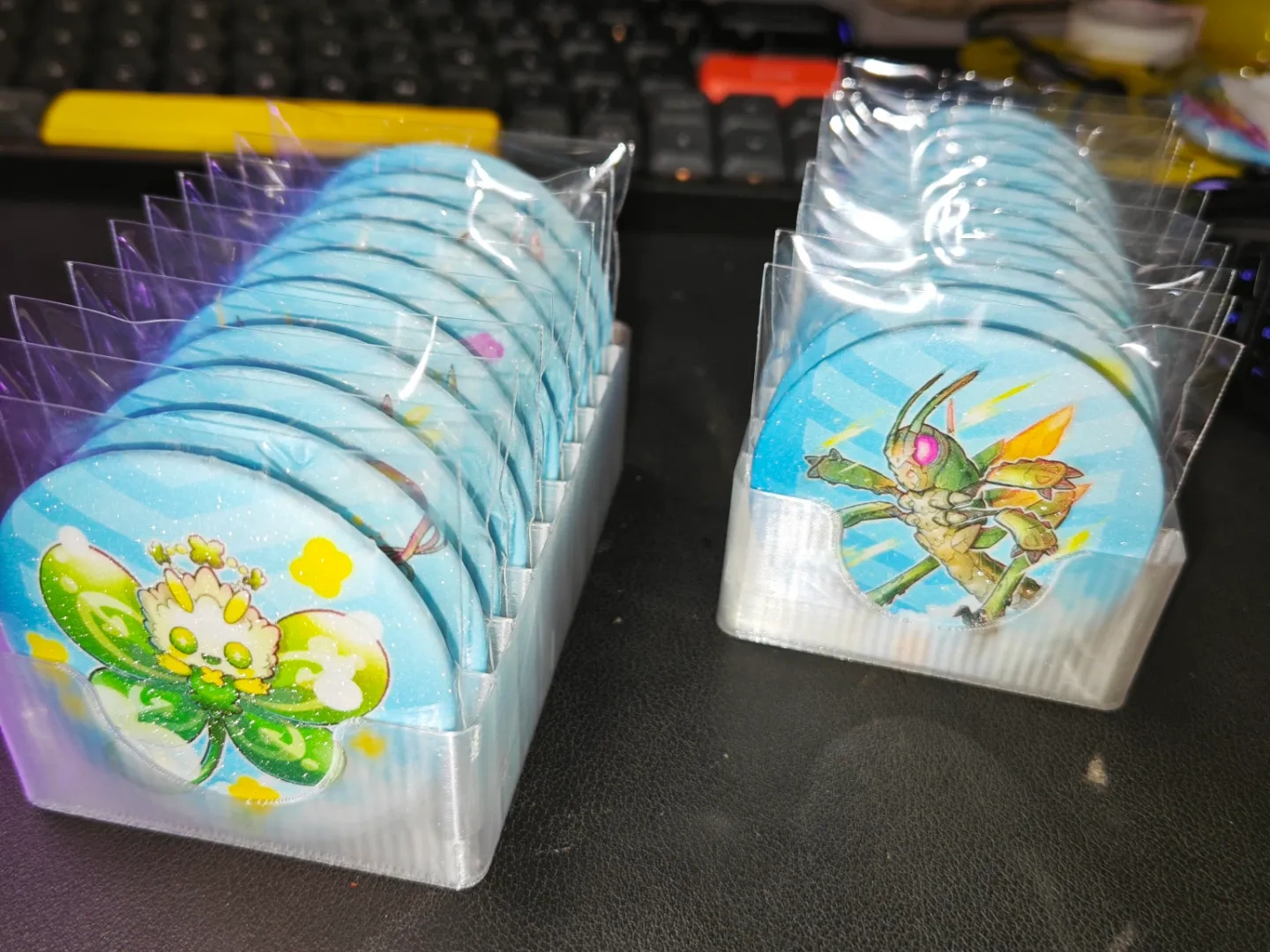 58mm 10 Grid Badge Storage Box, Badge Collector Case, Gully Storage Box ...