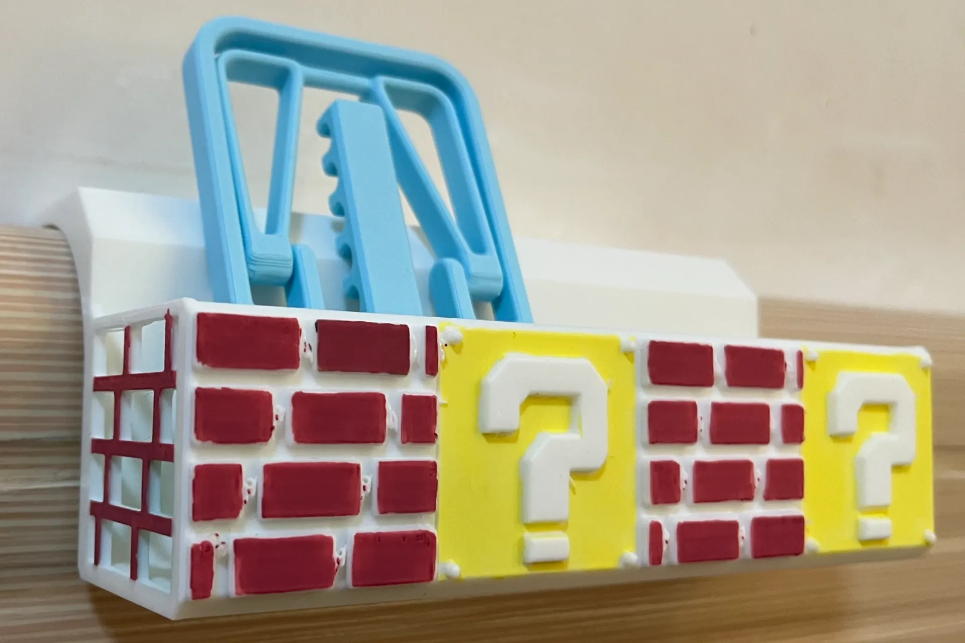 Mario Brick Block Catch-All Bedside Caddy by Tiger Chen - MakerWorld