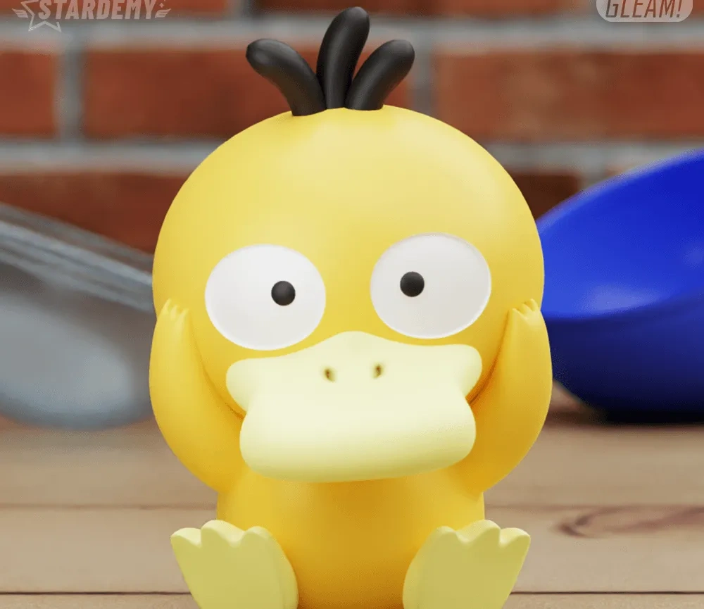 Pokemon Psyduck Big Head Q Version Remixed by fishingcat - MakerWorld