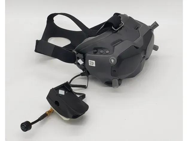 DJI V2 Goggles Modified for Analog Receiver Print by 3D打印小小一 - MakerWorld