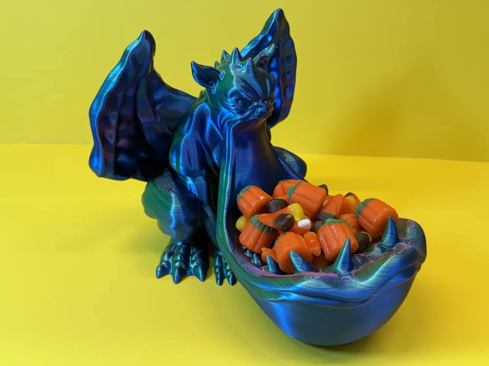 Gargoyle Candy Dish by All Things STL MakerWorld: Download Free 3D Models