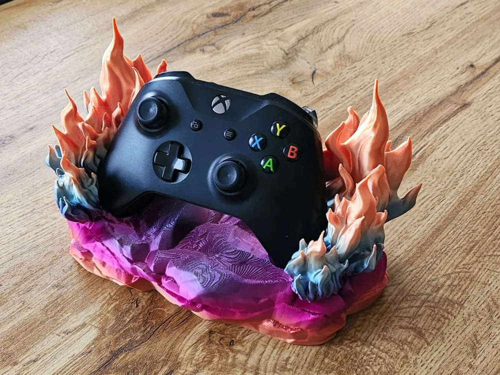 Fire Xbox One controller holder by uni3Dworld MakerWorld: Download Free ...