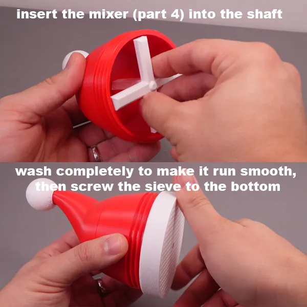 Powdered Sugar Sifter Machine in Christmas style by MM3D Workshop MakerWorld: Download Free 3D ...