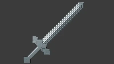 Minecraft Sword (From The Movie) by T 3D MakerWorld: Download Free 3D ...