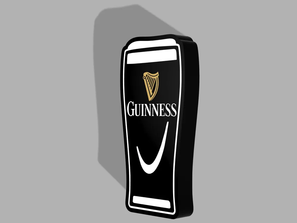 Guinness LED Lightbox Sign - Free 3D Print Model - MakerWorld