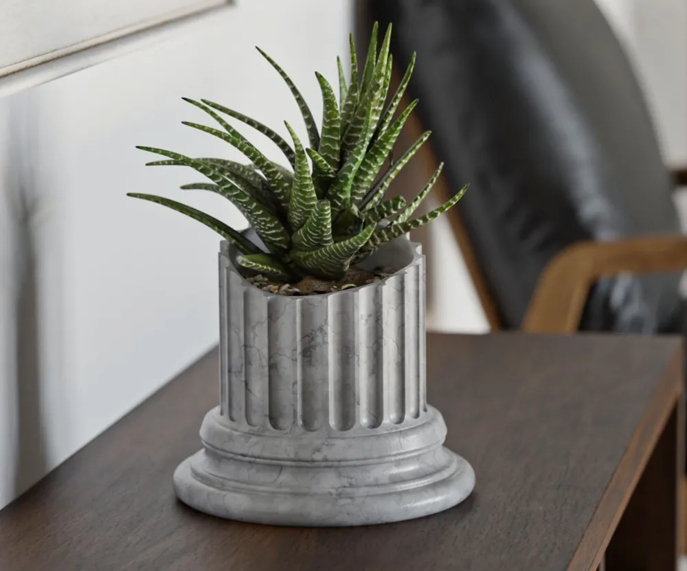 Greek pillar flower pot - destroyed/not destroyed by uni3Dworld ...