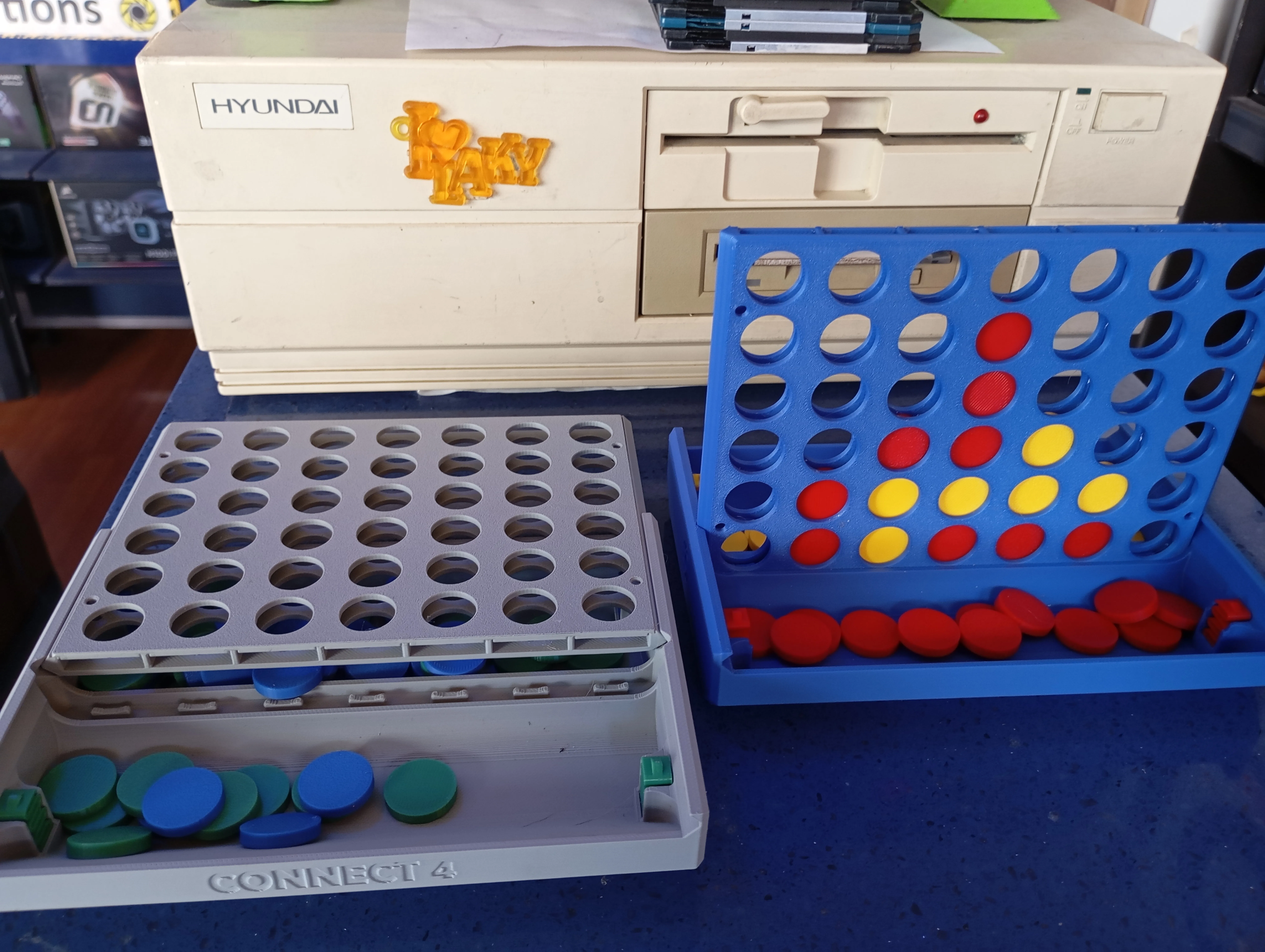 connect 4 four in a row classic version portable - Free 3D Print Model ...