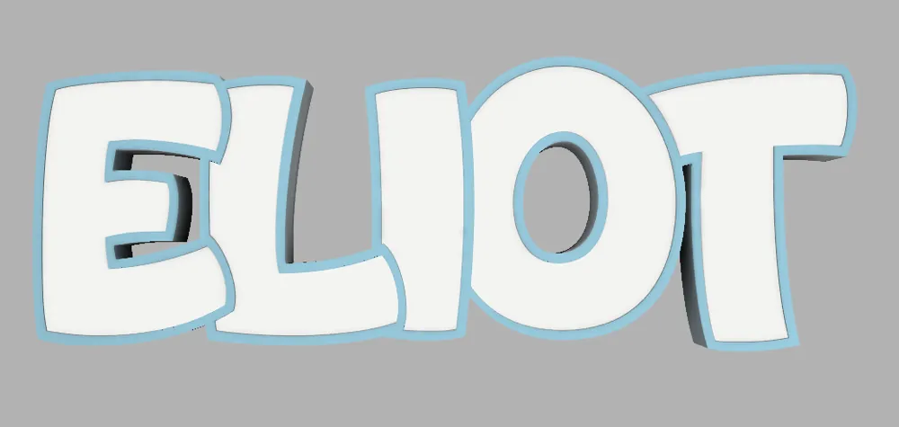 VORNAME AUF ANFRAGE KOSTENLOS :ELIOT – Kostenloses 3D-Druckmodell ...