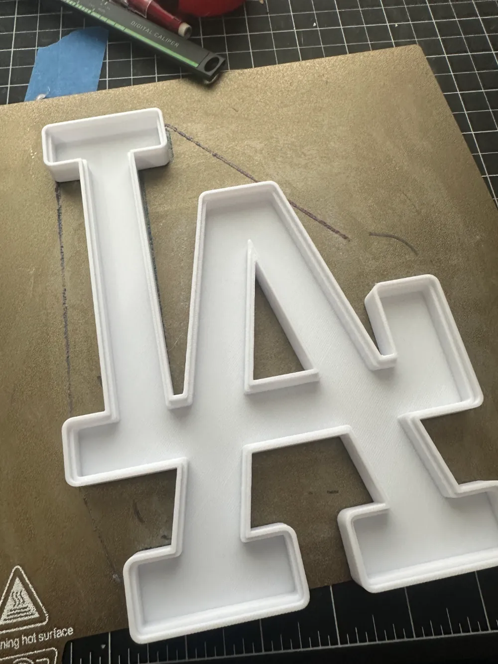 LA Dodgers light box by SolrakSasak MakerWorld: Download Free 3D Models