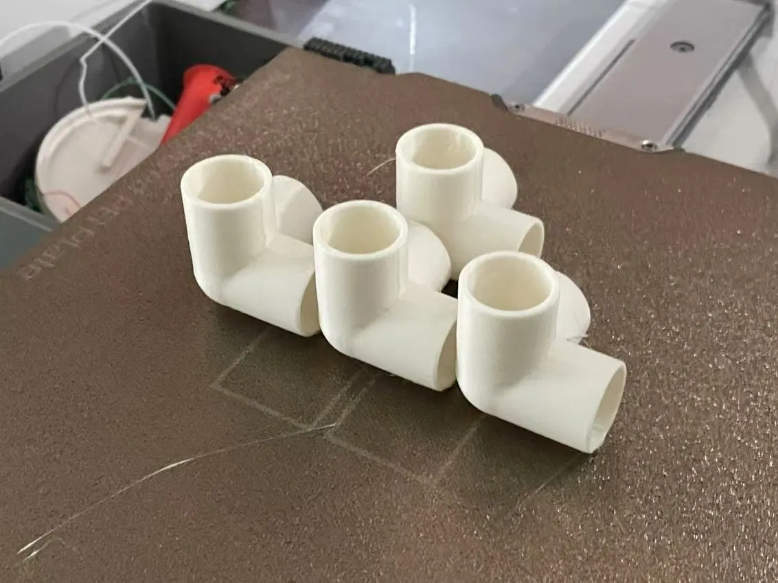 Three-dimensional tee (fits 16mm diameter water pipe) by 蛋炒家的饭 - MakerWorld