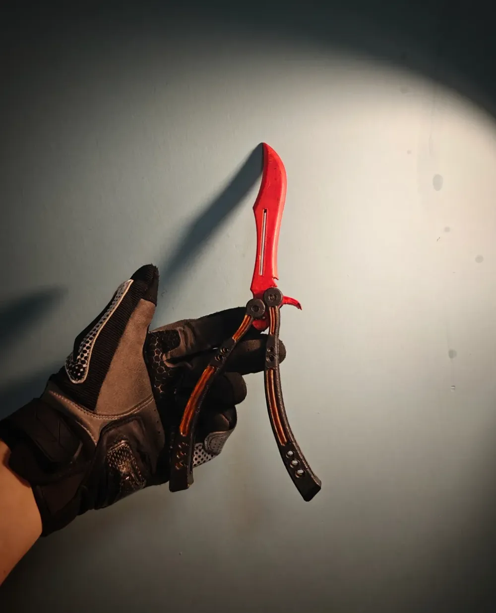 CSGO Ruby Butterfly Knife - Free 3D Print Model - MakerWorld