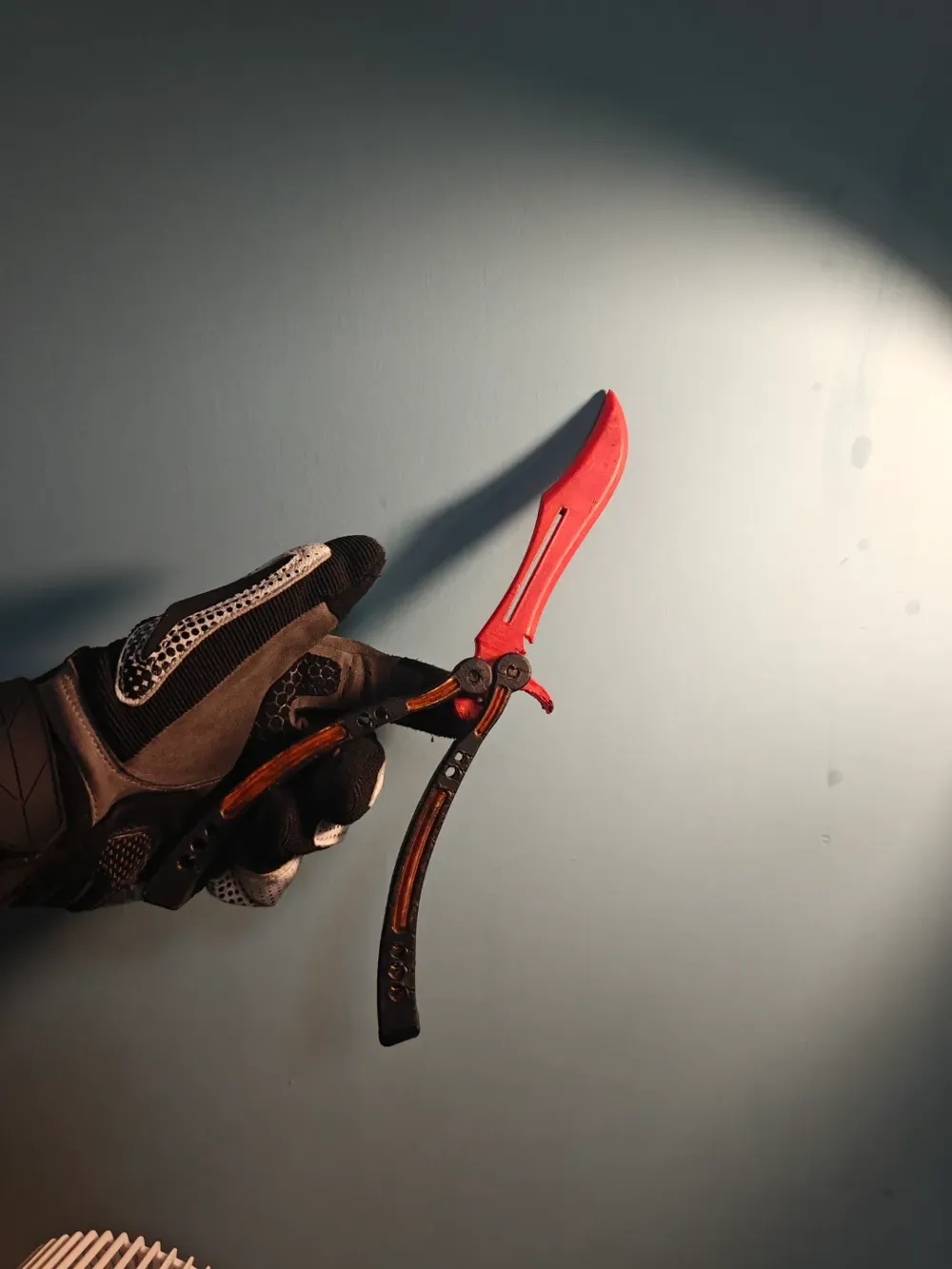 CSGO Ruby Butterfly Knife - Free 3D Print Model - MakerWorld