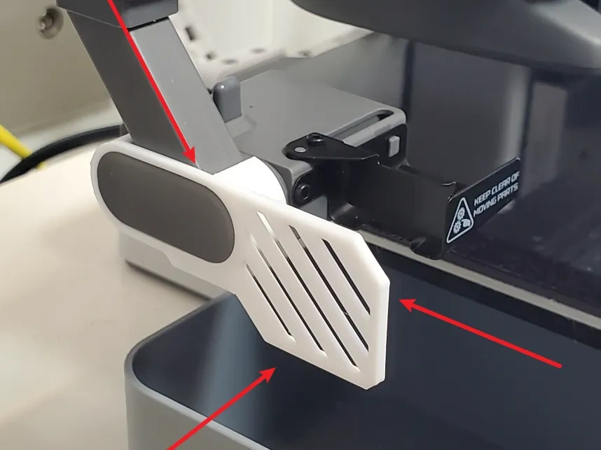 A1 mini Waste Guard / Guide Plate (Bamboo Poop Guard) Super Light, Only ...