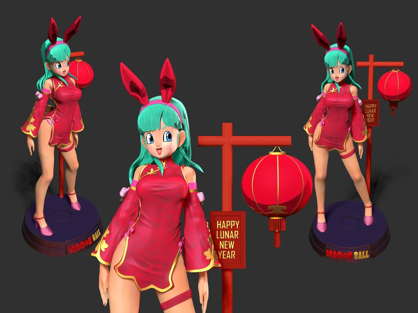 Dragon Ball Bulma Remixed by LPZRCMakerWorld: Download Free 3D Models