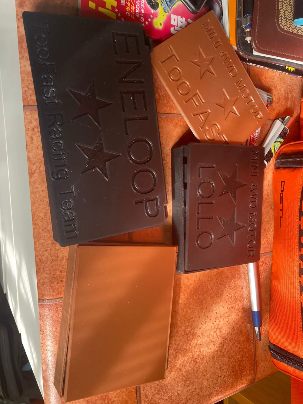 TAMIYA ENELOOP MINI4WD PORTA PILE PORTABLE PIT - Free 3D Print Model ...