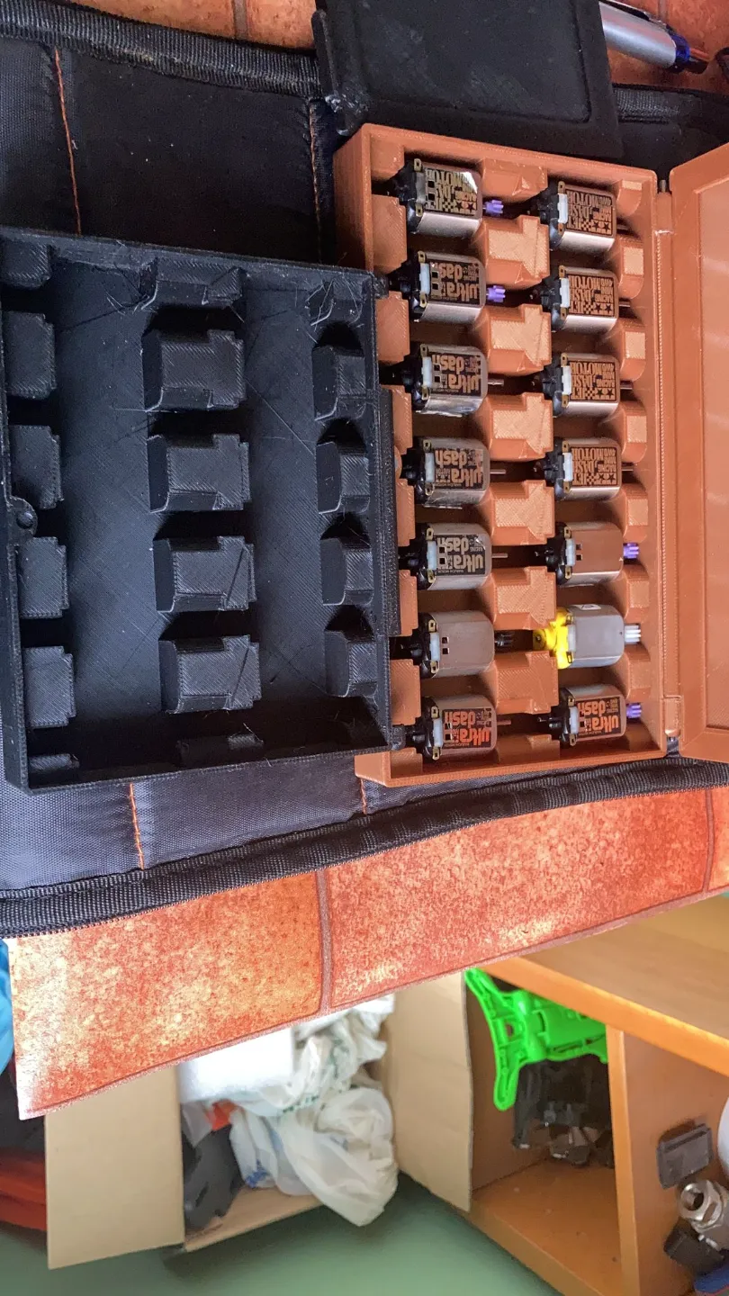 TAMIYA MINI4WD MOTOR CASE PORTABLE PIT by GuaraNight - MakerWorld