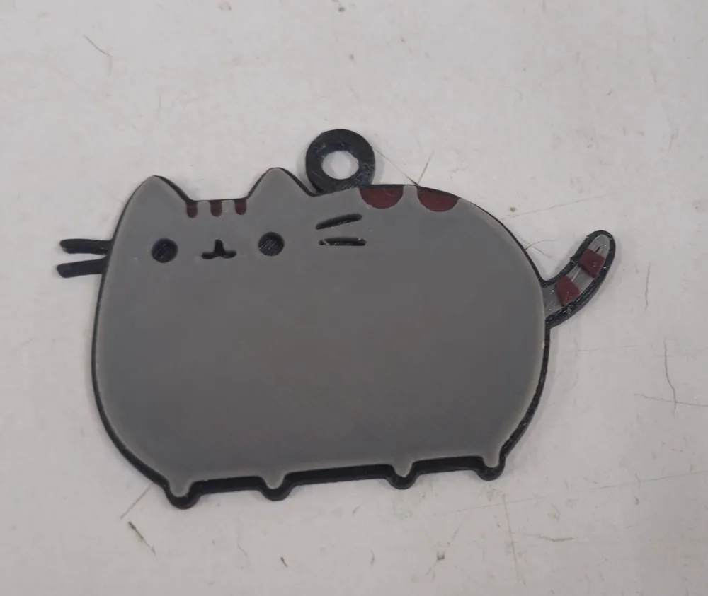 PUSHEEN KEYCHAIN 1 by Mario_SolorioMakerWorld: Download Free 3D Models