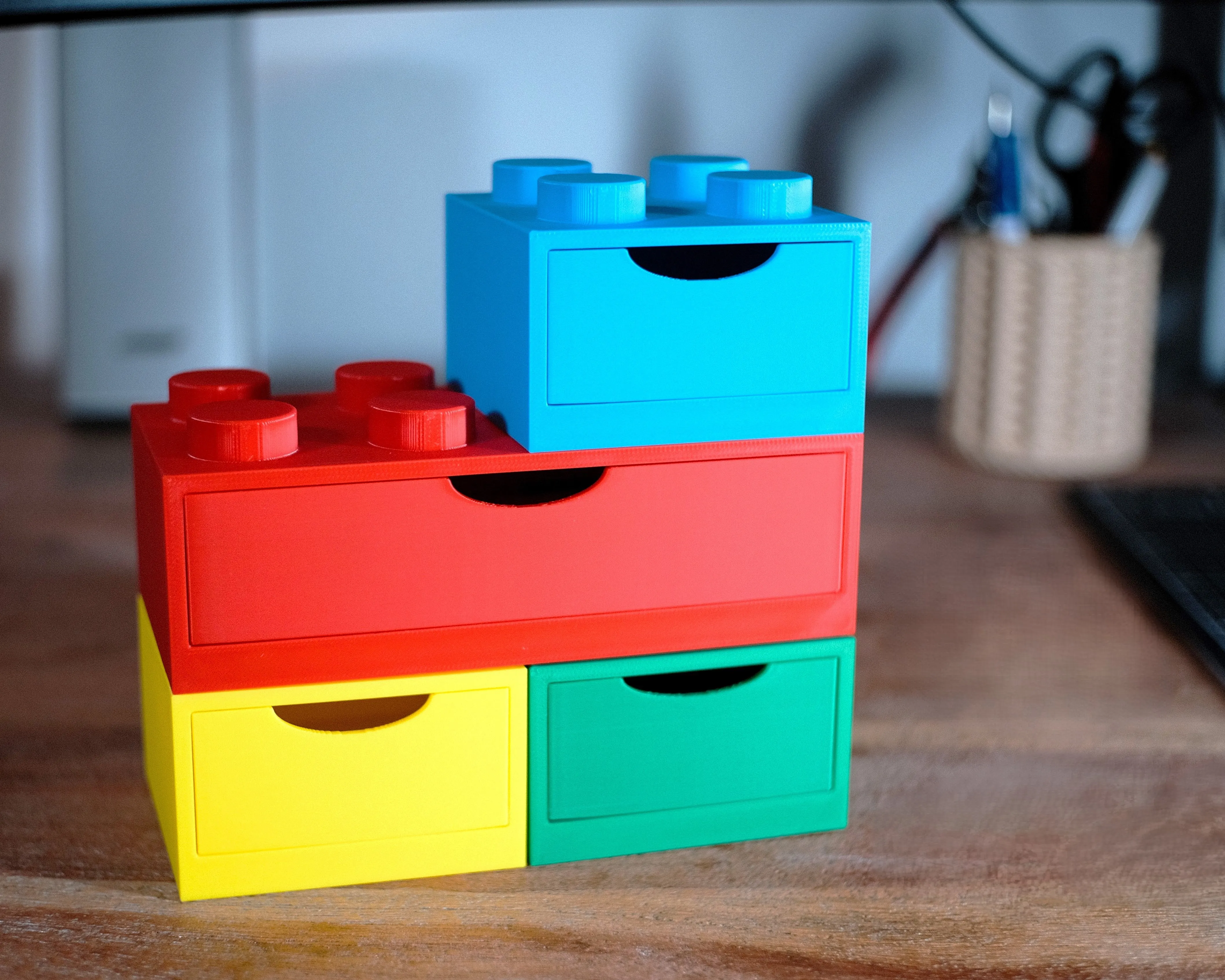 Brick Lockers Stackable Desk Boxes by Sakul - MakerWorld