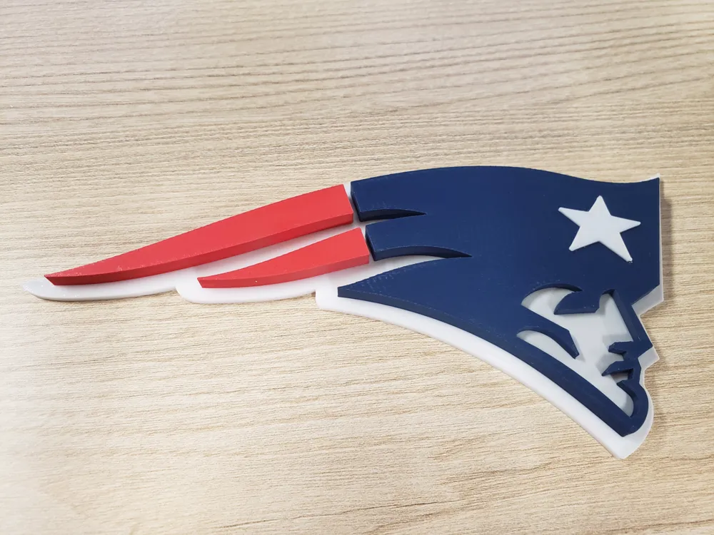 New England Patriots logo by Thew T MakerWorld: Download Free 3D Models