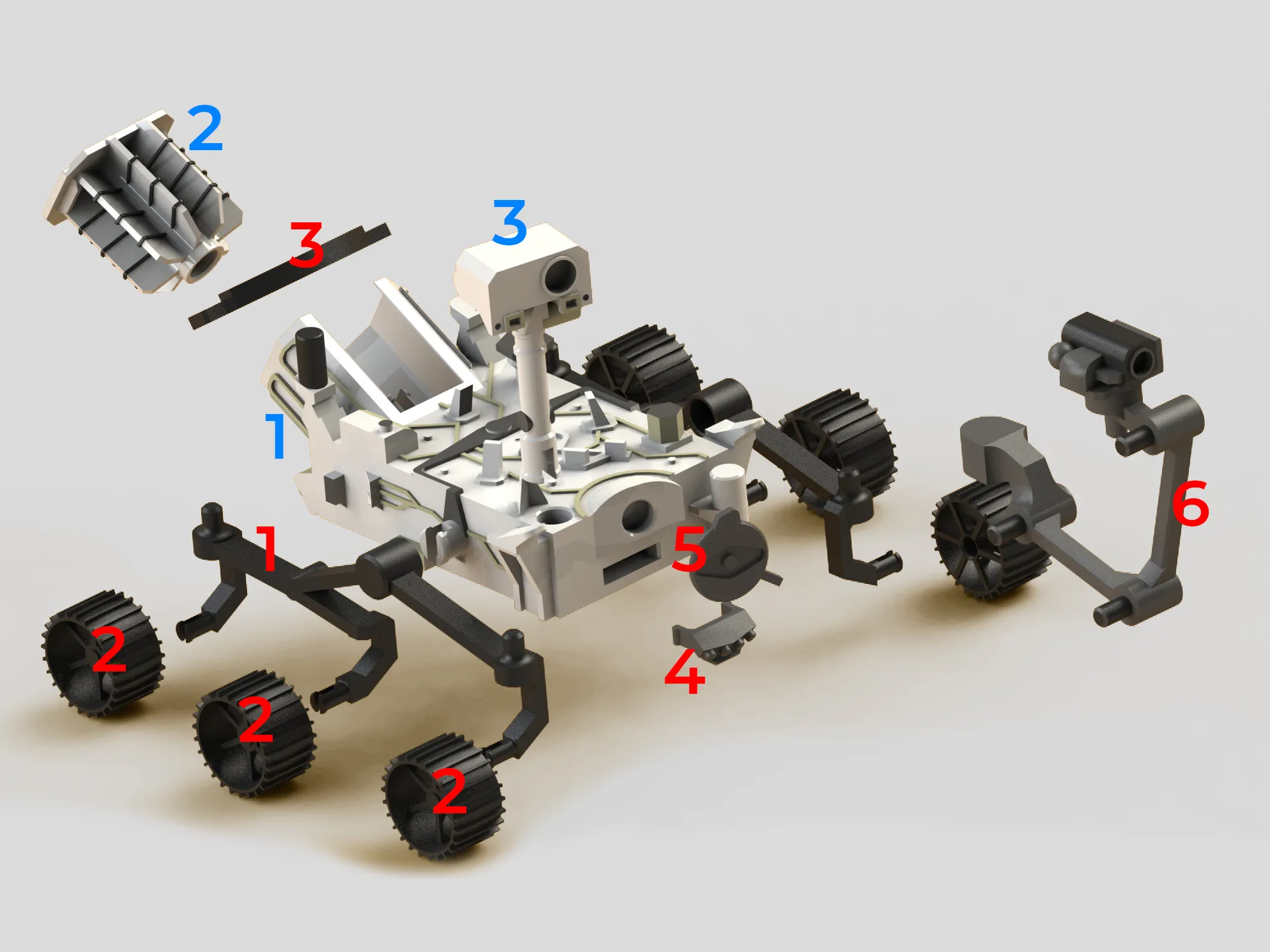 Rover Kit Card - Perseverance - Free 3D Print Model - MakerWorld