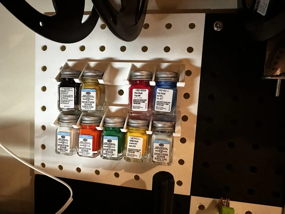 Testors Model Paint Peg Board Holder / Rack Remixed by Biffs Equipment ...