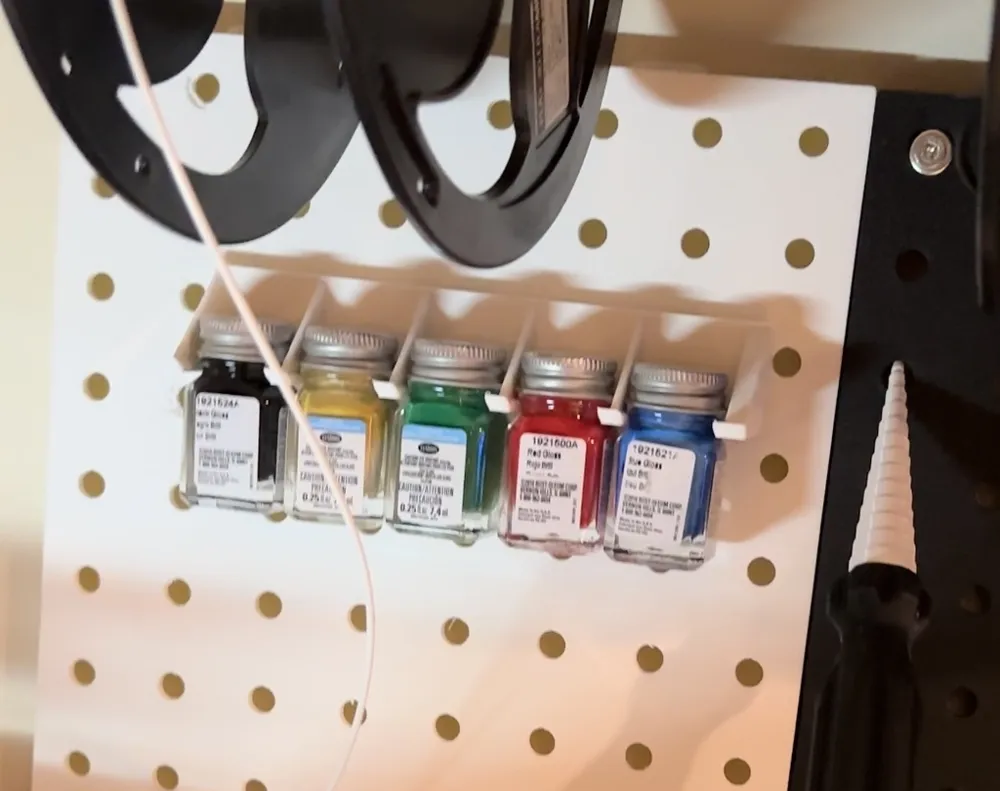 Testors Model Paint Peg Board Holder / Rack Remixed by Biffs Equipment ...
