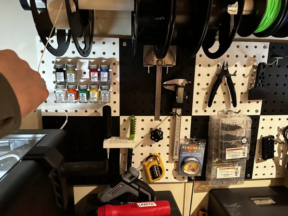 Testors Model Paint Peg Board Holder / Rack Remixed by Biffs Equipment ...