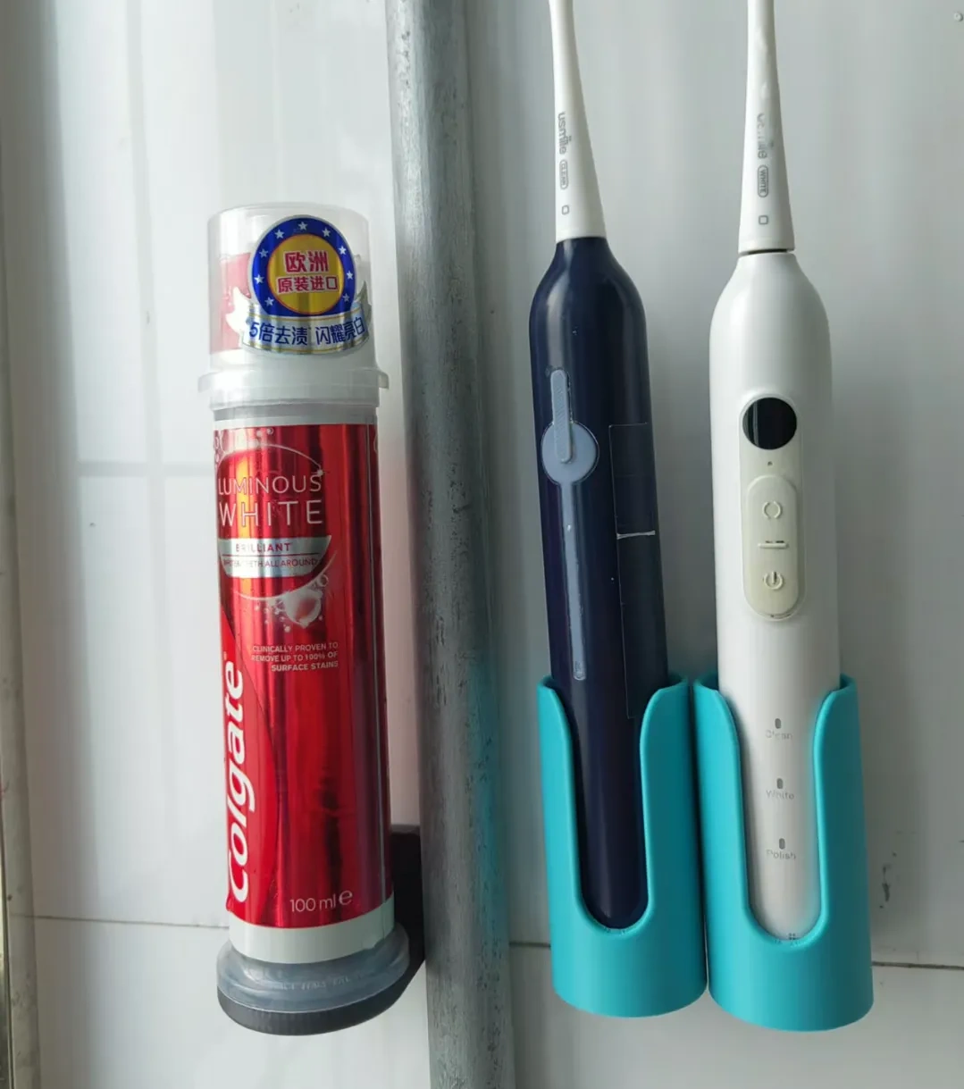 Upright Push-Type Toothpaste Holder by ez - MakerWorld