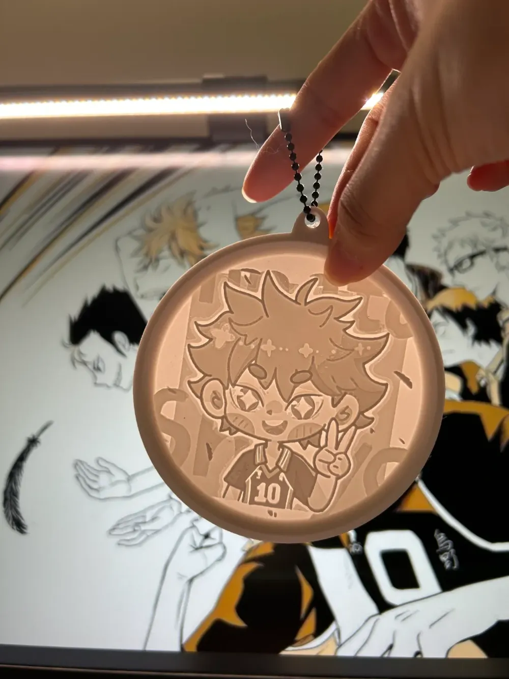 Haikyuu Hinata Shoyo Sun Keychain DIY - Free 3D Print Model - MakerWorld