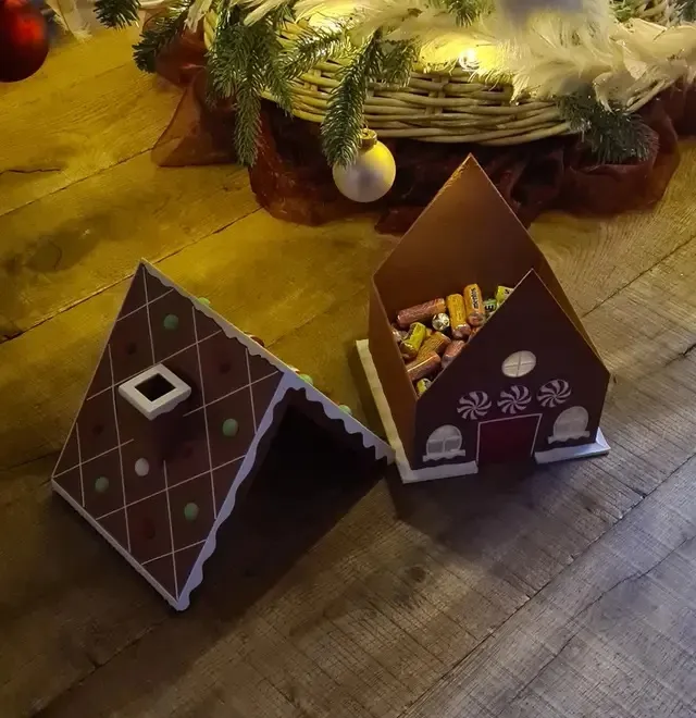 Gingerbread house - Free 3D Print Model - MakerWorld