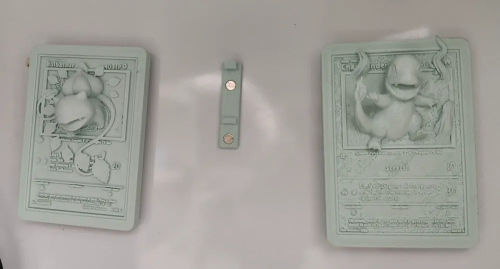 Magnetic hooks for Pokemon 3D cards that are compatible with ABC3D by ...