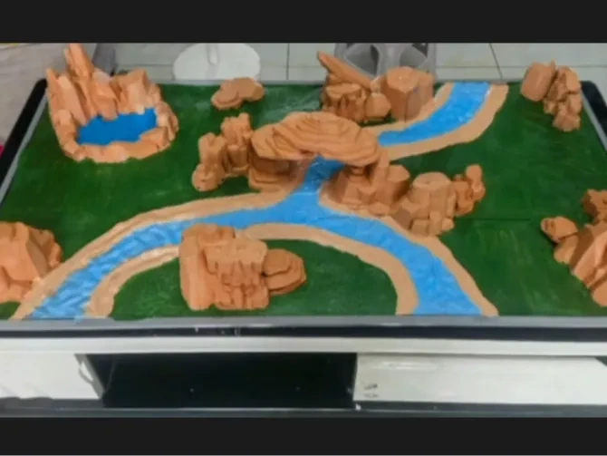 Dinosaur World, Mountain Sandbox by 为也创客 - MakerWorld